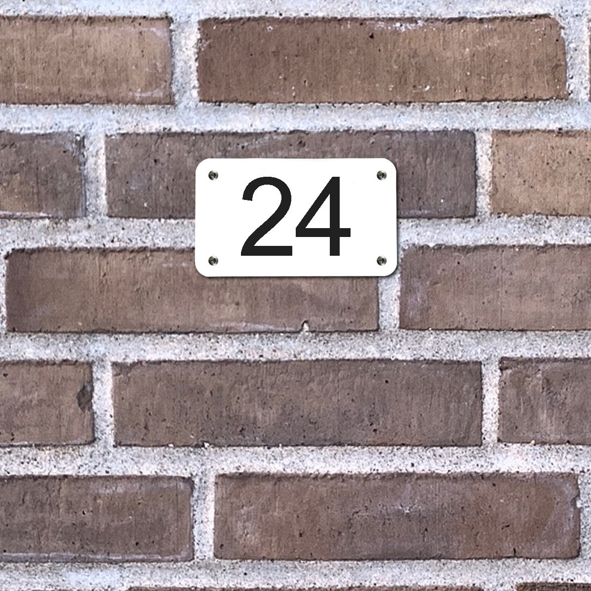 Husnummer skilte 12x7 cm, hvide - Husnummer skilte 12x7 cm ...